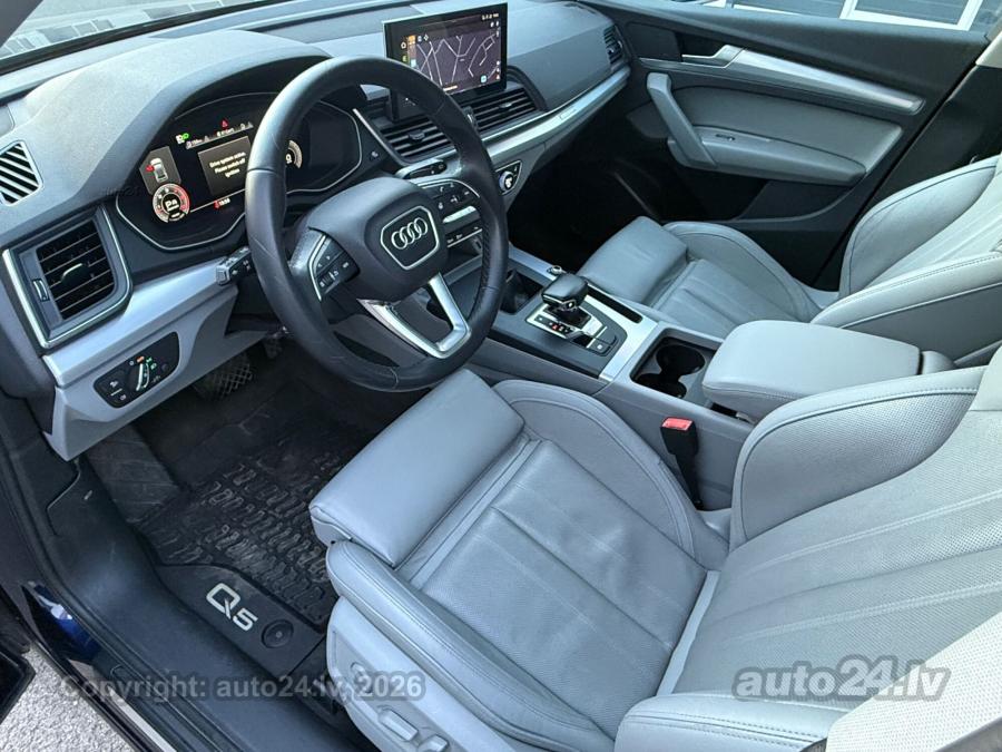 Blue Audi Q5 2022 in Tallinn, with an engine capacity of 3.00 L and mileage of 76 thousand km for 32990 €, photo 13 on AUTOMOTO.COM.LV