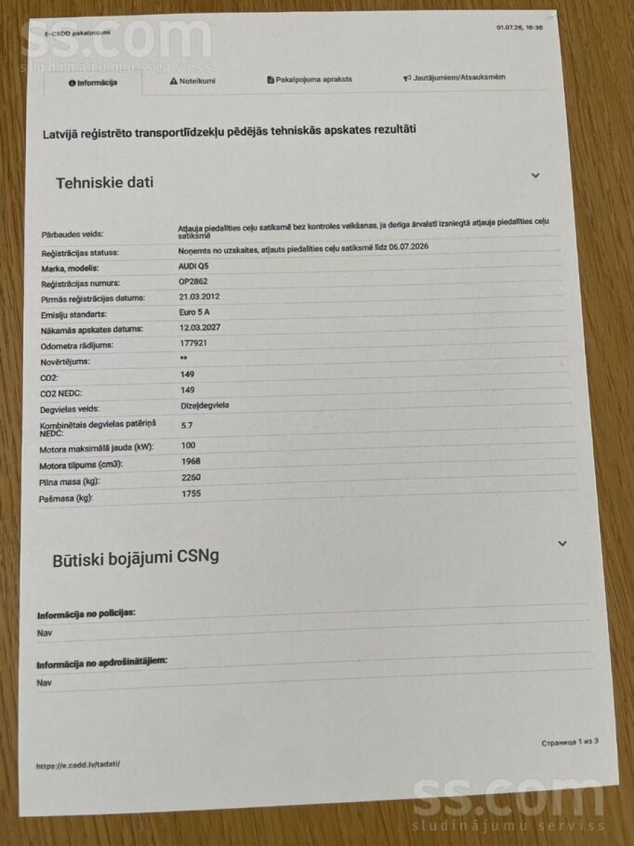 Brūns Audi Q5 2012 Ogre, ar dzinēja tilpumu 2.00 L un nobraukumu 178 tūkst. km par 11970 €, foto 31 vietnē AUTOMOTO.COM.LV