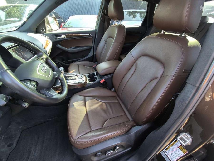 Brown Audi Q5 2013 in Vilnius, with an engine capacity of 1.98 L and mileage of 228 thousand km for 7300 €, photo 9 on AUTOMOTO.COM.LV