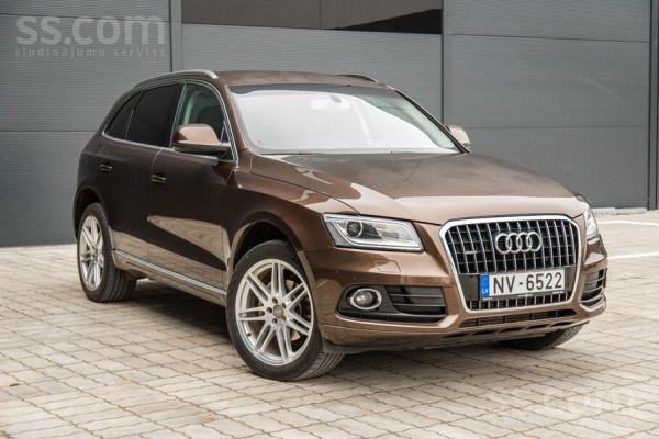 Brown Audi Q5 2014 in Riga, with an engine capacity of 2.00 L and mileage of 256 thousand km for 12500 €, photo 1 on AUTOMOTO.COM.LV