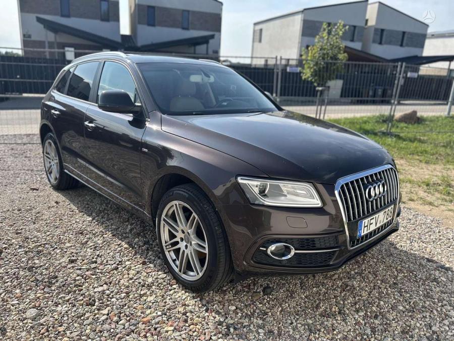 Brown Audi Q5 2014 in Vilnius, with an engine capacity of 2.00 L and mileage of 180 thousand km for 12700 €, photo 1 on AUTOMOTO.COM.LV