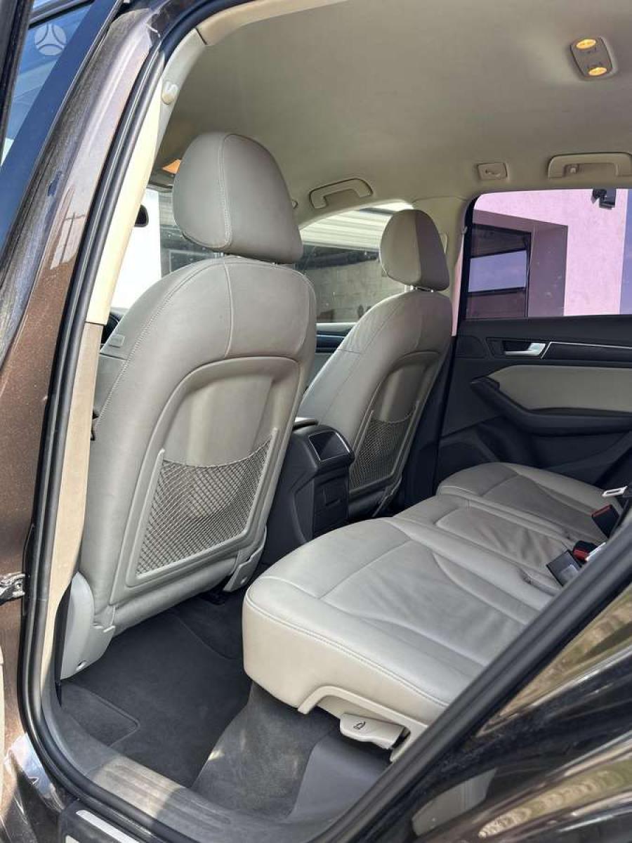 Brown Audi Q5 2014 in Vilnius, with an engine capacity of 2.00 L and mileage of 180 thousand km for 12700 €, photo 9 on AUTOMOTO.COM.LV
