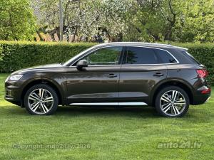Brown Audi Q5 2018 in Tallinn, with an engine capacity of 2.00 L and mileage of 78 thousand km for 32000 €, photo  on AUTOMOTO.COM.LV