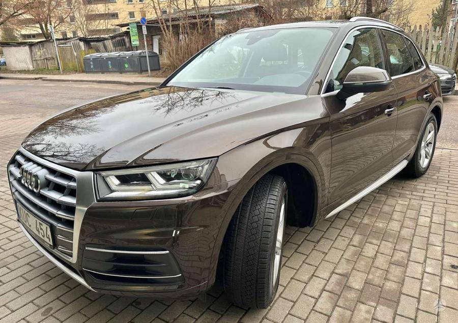 Brūns Audi Q5 2019 Viļņa, ar dzinēja tilpumu 1.97 L un nobraukumu 185 tūkst. km par 23700 €, foto 12 vietnē AUTOMOTO.COM.LV