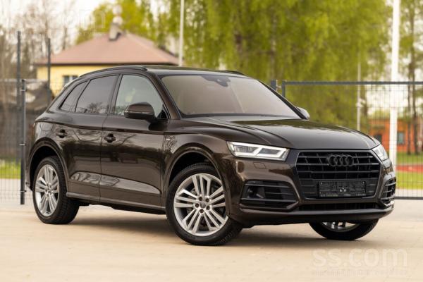 Brown Audi Q5 2019 in Riga, with an engine capacity of 2.00 L and mileage of 190 thousand km for 24900 €, photo 1 on AUTOMOTO.COM.LV