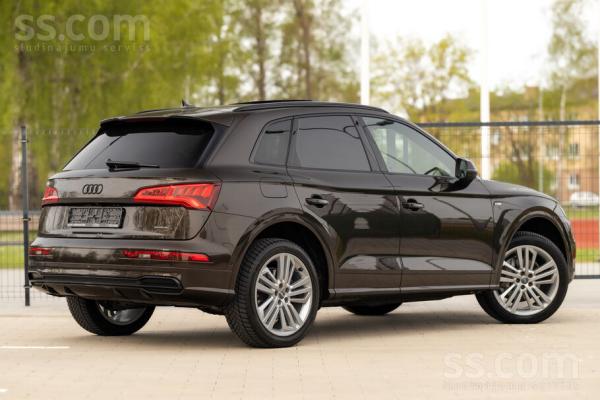 Brown Audi Q5 2019 in Riga, with an engine capacity of 2.00 L and mileage of 190 thousand km for 24900 €, photo 6 on AUTOMOTO.COM.LV