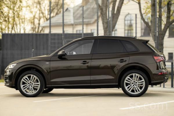 Brown Audi Q5 2019 in Riga, with an engine capacity of 2.00 L and mileage of 190 thousand km for 24900 €, photo 7 on AUTOMOTO.COM.LV