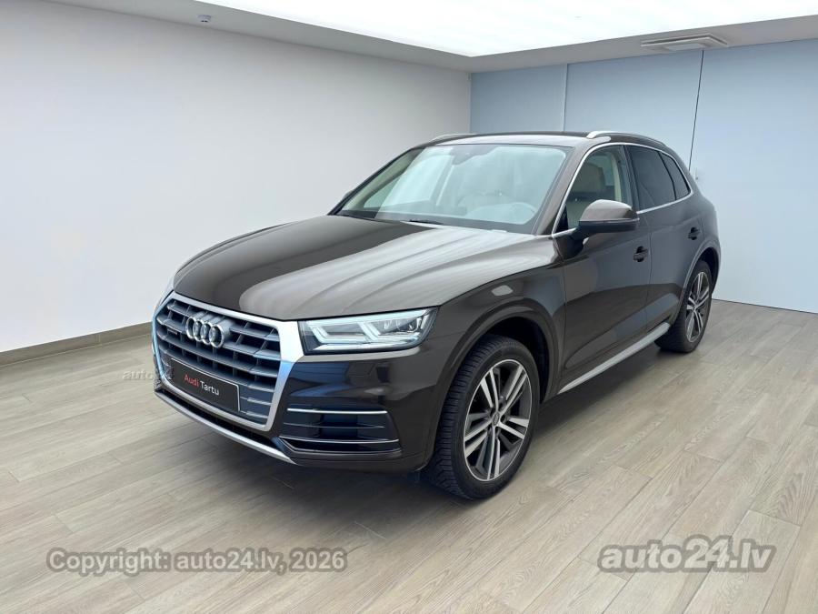 Brown Audi Q5 2018 in Tartu, with an engine capacity of 2.00 L and mileage of 79 thousand km for 32000 €, photo 1 on AUTOMOTO.COM.LV