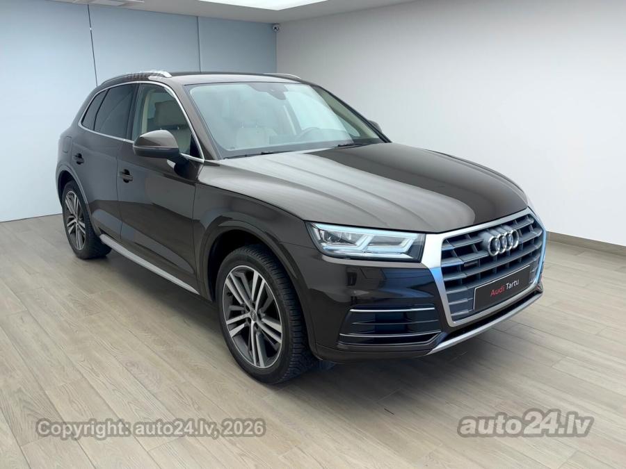 Brown Audi Q5 2018 in Tartu, with an engine capacity of 2.00 L and mileage of 79 thousand km for 32000 €, photo 3 on AUTOMOTO.COM.LV
