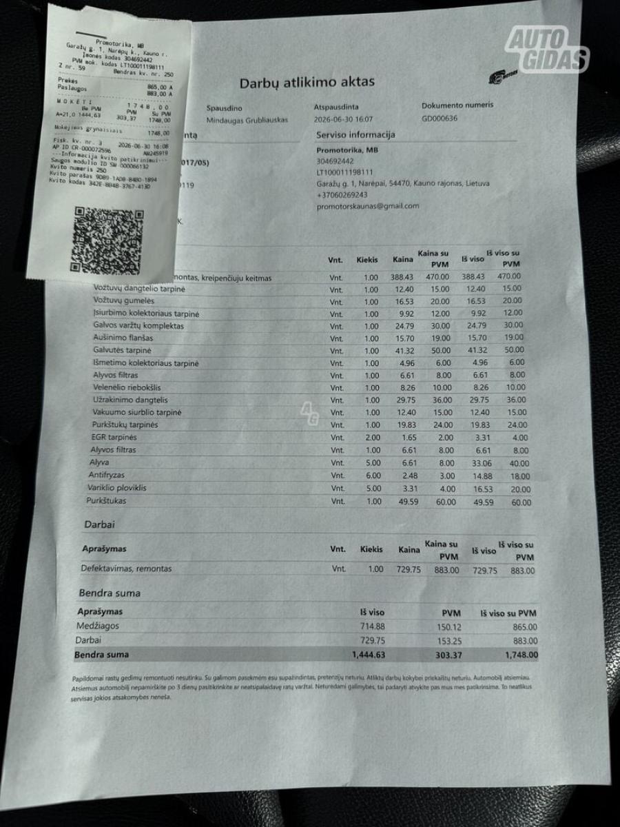 Audi Q5 2010 Kauņa, ar dzinēja tilpumu 2.00 L un nobraukumu 292 tūkst. km par 8000 €, foto 15 vietnē AUTOMOTO.COM.LV