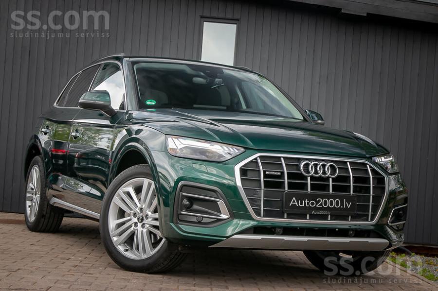 Zaļš Audi Q5 2022 Tukums, ar dzinēja tilpumu 2.00 L un nobraukumu 45 tūkst. km par 35990 €, foto 1 vietnē AUTOMOTO.COM.LV