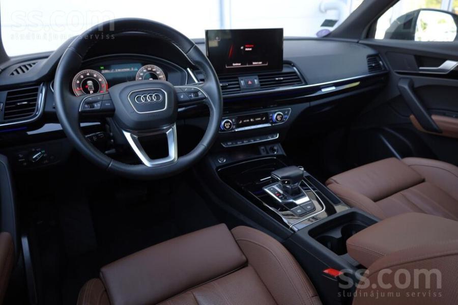 Green Audi Q5 2022 in Riga, with an engine capacity of 2.00 L and mileage of 0 thousand km for 32995 €, photo 12 on AUTOMOTO.COM.LV