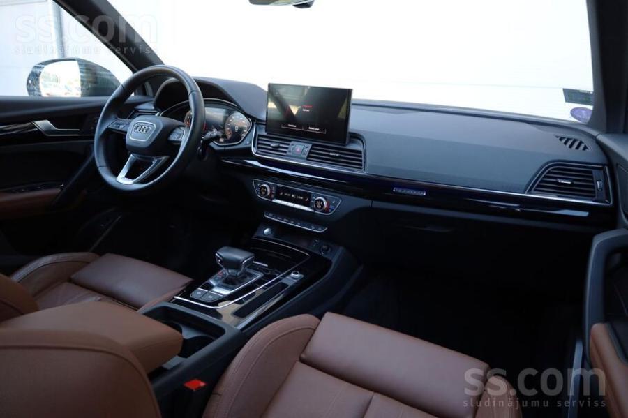 Green Audi Q5 2022 in Riga, with an engine capacity of 2.00 L and mileage of 0 thousand km for 32995 €, photo 16 on AUTOMOTO.COM.LV