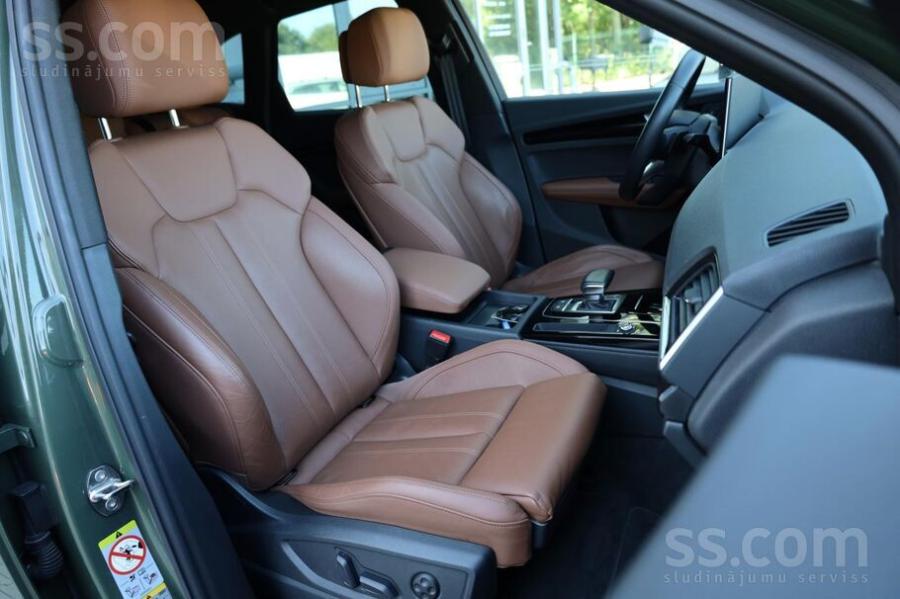 Green Audi Q5 2022 in Riga, with an engine capacity of 2.00 L and mileage of 0 thousand km for 32995 €, photo 19 on AUTOMOTO.COM.LV