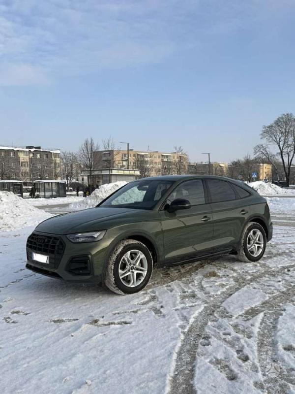 Green Audi Q5 2024 in Kaunas, with an engine capacity of 1.97 L and mileage of 33 thousand km for 44900 €, photo 1 on AUTOMOTO.COM.LV