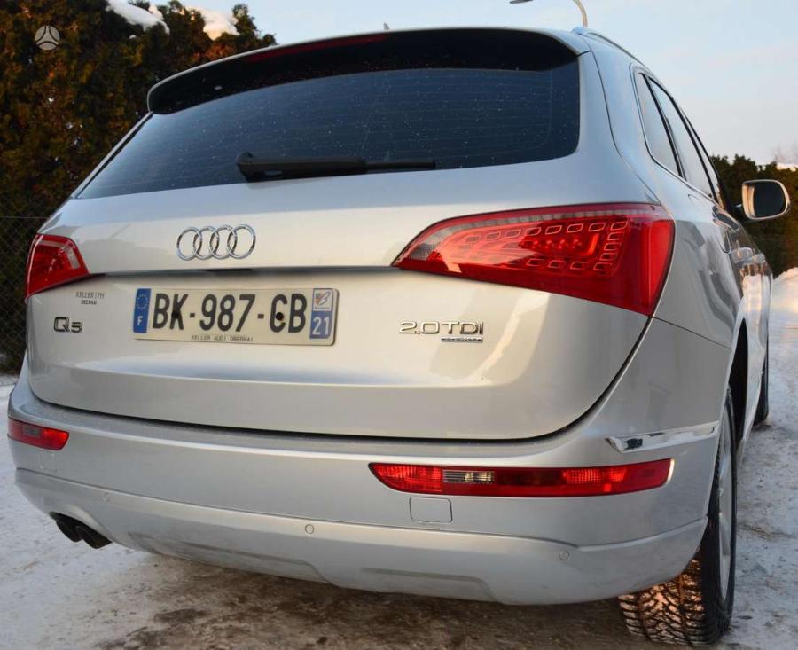 Pelēks Audi Q5 2009 Kauņa, ar dzinēja tilpumu 2.00 L un nobraukumu 235 tūkst. km par 8950 €, foto 9 vietnē AUTOMOTO.COM.LV