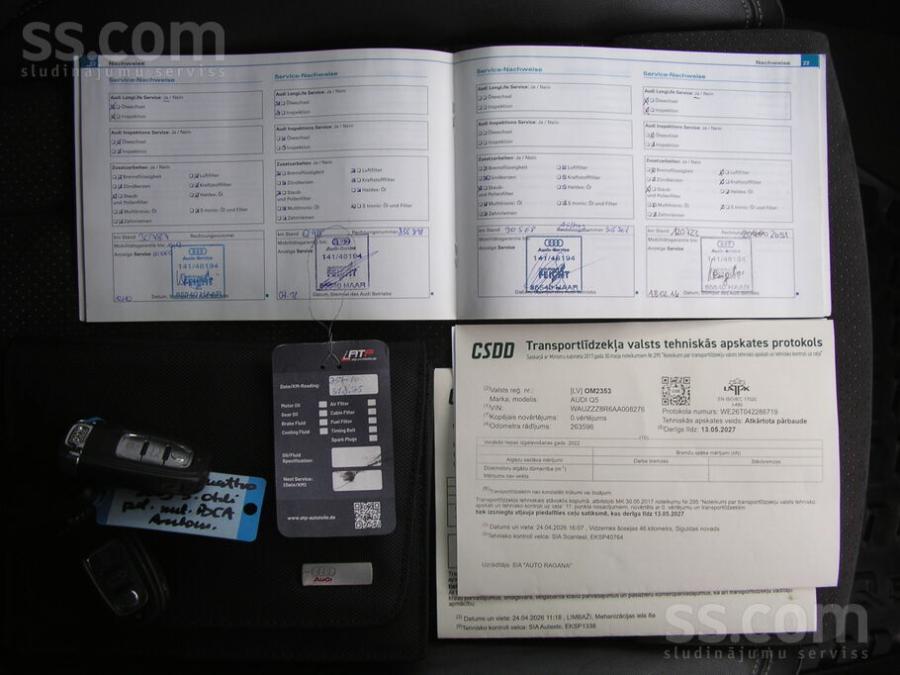 Grey Audi Q5 2009 in Riga, with an engine capacity of 3.00 L and mileage of 0 thousand km for 10750 €, photo 34 on AUTOMOTO.COM.LV