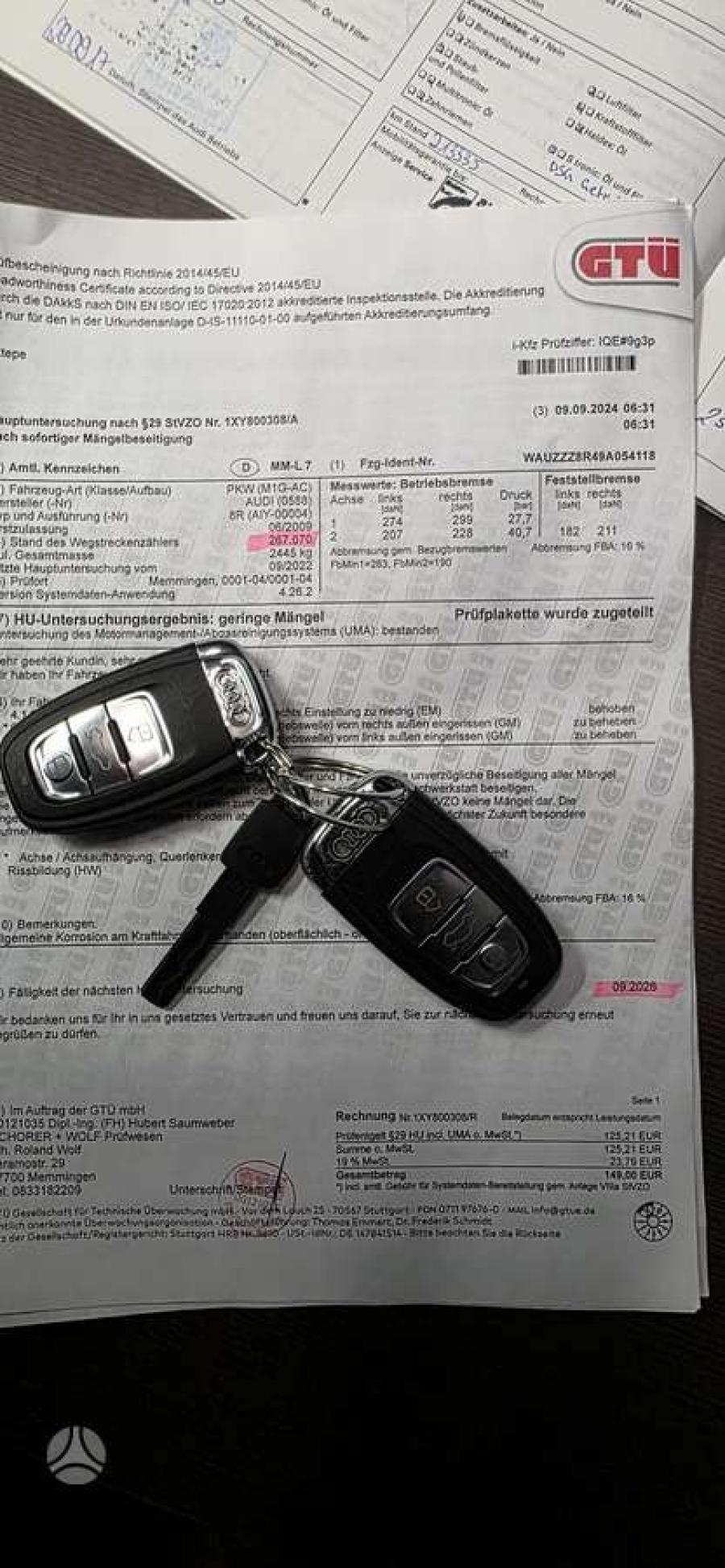 Pelēks Audi Q5 2009 Šauļi, ar dzinēja tilpumu 2.97 L un nobraukumu 260 tūkst. km par 7950 €, foto 38 vietnē AUTOMOTO.COM.LV