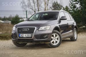 Pelēks Audi Q5 2009 Ogre, ar dzinēja tilpumu 2.00 L un nobraukumu 349 tūkst. km par 6000 €, foto  vietnē AUTOMOTO.COM.LV