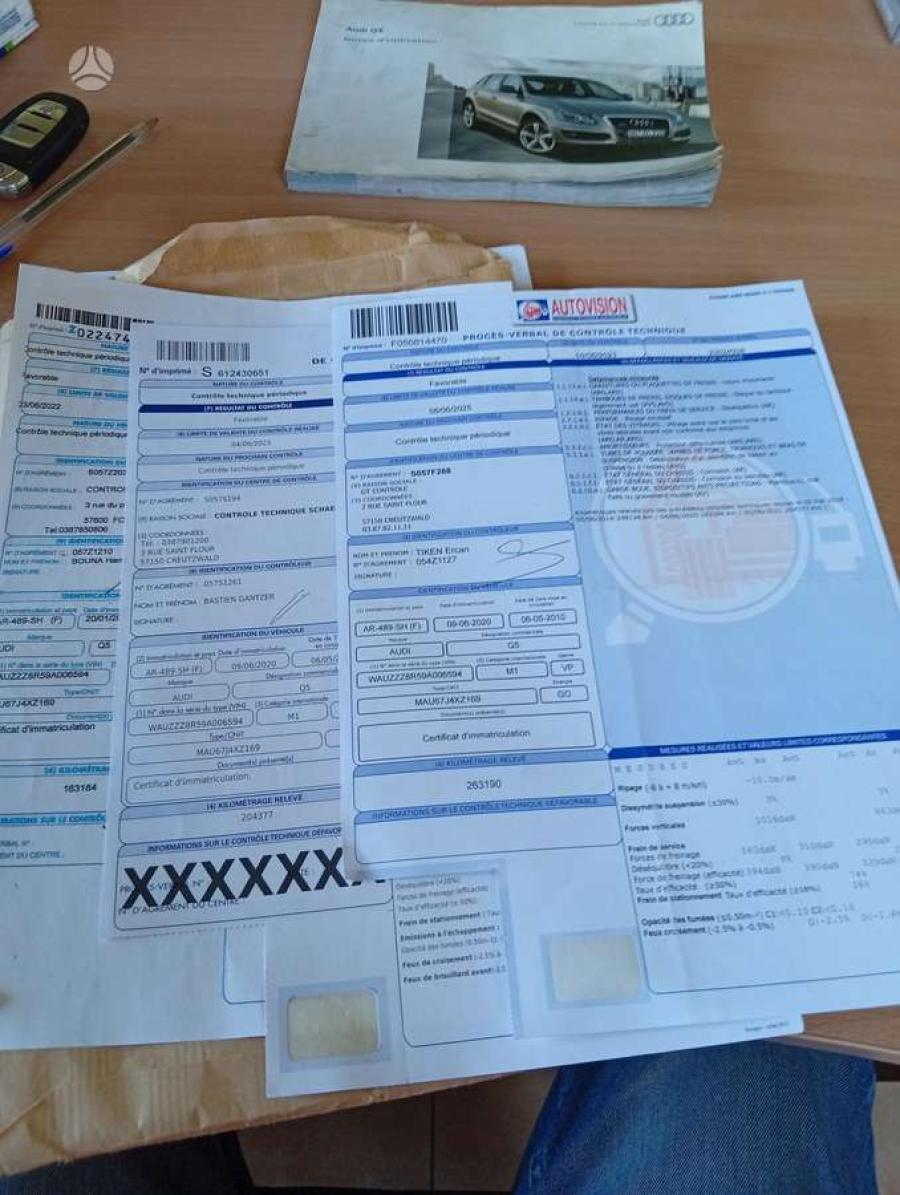 Серый Ауди Ку 5 2010 в Юрбаркас, объемом двигателя 1.97 л и пробегом 320 тыс. км за 7850 €, фото 25 на AUTOMOTO.COM.LV