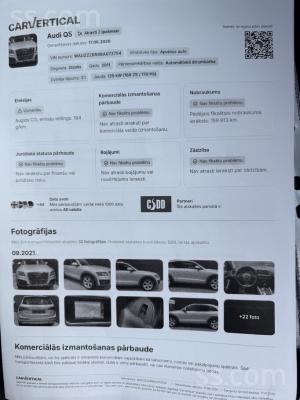 Pelēks Audi Q5 2011 Jelgava, ar dzinēja tilpumu 2.00 L un nobraukumu 265 tūkst. km par 8750 €, foto 20 vietnē AUTOMOTO.COM.LV