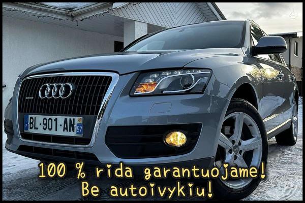Pelēks Audi Q5 2012 Kauņa, ar dzinēja tilpumu 2.00 L un nobraukumu 270 tūkst. km par 10800 €, foto 1 vietnē AUTOMOTO.COM.LV