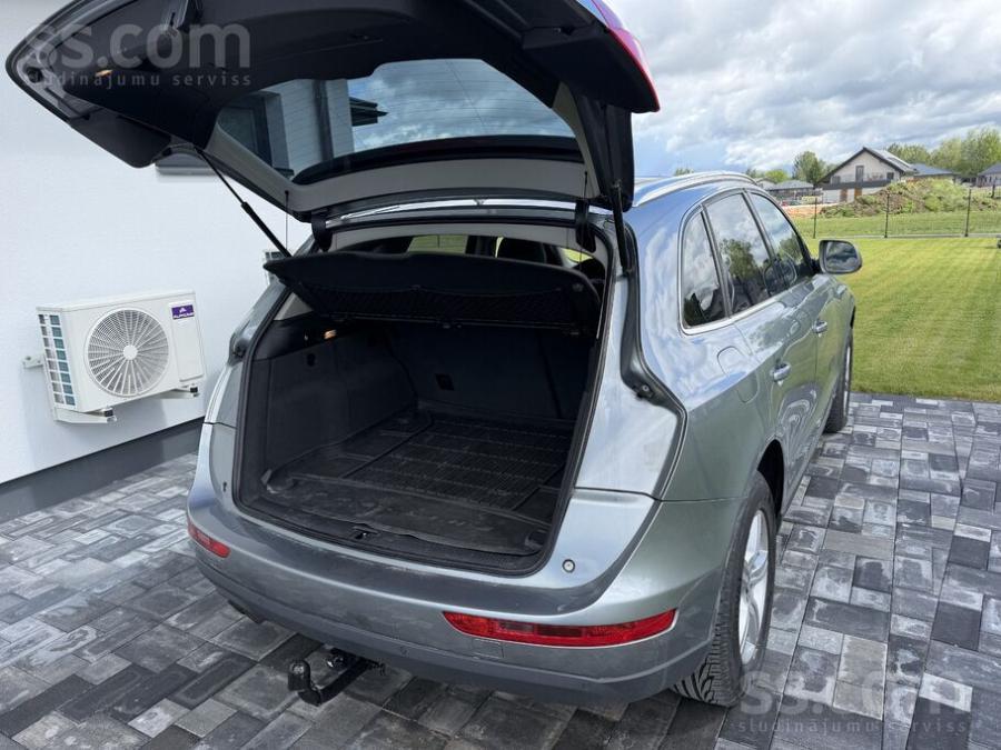 Pelēks Audi Q5 2012 Valmiera, ar dzinēja tilpumu 2.00 L un nobraukumu 229 tūkst. km par 11700 €, foto 19 vietnē AUTOMOTO.COM.LV