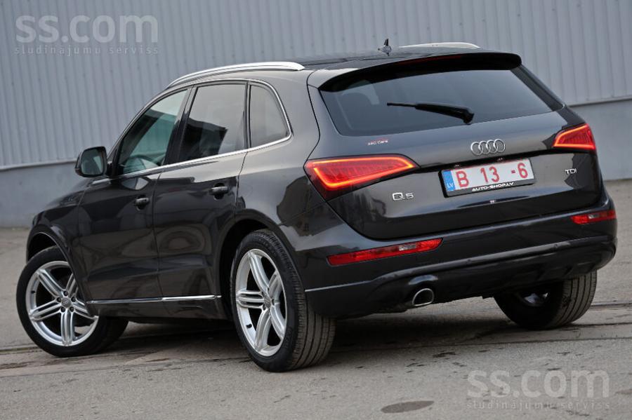 Grey Audi Q5 2013 in Tukums, with an engine capacity of 2.00 L and mileage of 259 thousand km for 12990 €, photo 3 on AUTOMOTO.COM.LV
