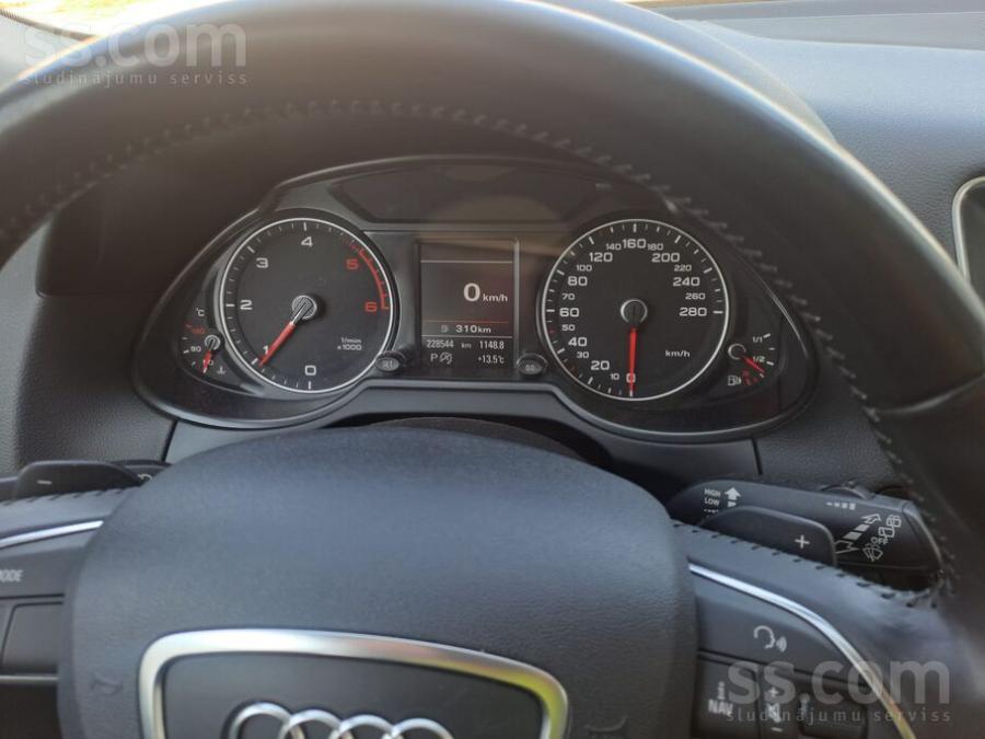 Grey Audi Q5 2013 in Riga, with an engine capacity of 2.00 L and mileage of 229 thousand km for 12200 €, photo 8 on AUTOMOTO.COM.LV