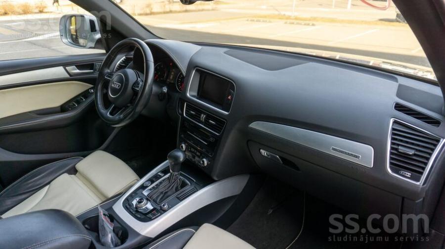 Grey Audi Q5 2013 in Riga, with an engine capacity of 3.00 L and mileage of 218 thousand km for 12190 €, photo 11 on AUTOMOTO.COM.LV