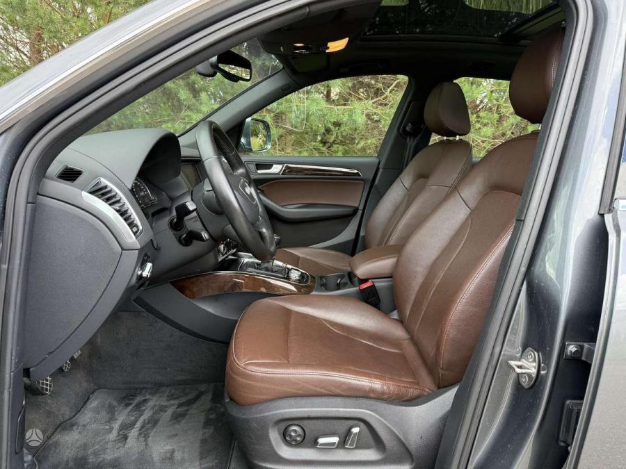 Grey Audi Q5 2013 in Utena, with an engine capacity of 1.97 L and mileage of 218 thousand km for 9900 €, photo 14 on AUTOMOTO.COM.LV