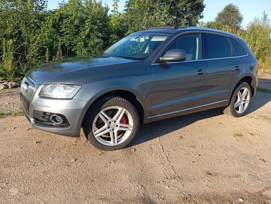 Grey Audi Q5 2013 in Vilnius, with an engine capacity of 2.97 L and mileage of 240 thousand km for 9750 €, photo 3 on AUTOMOTO.COM.LV