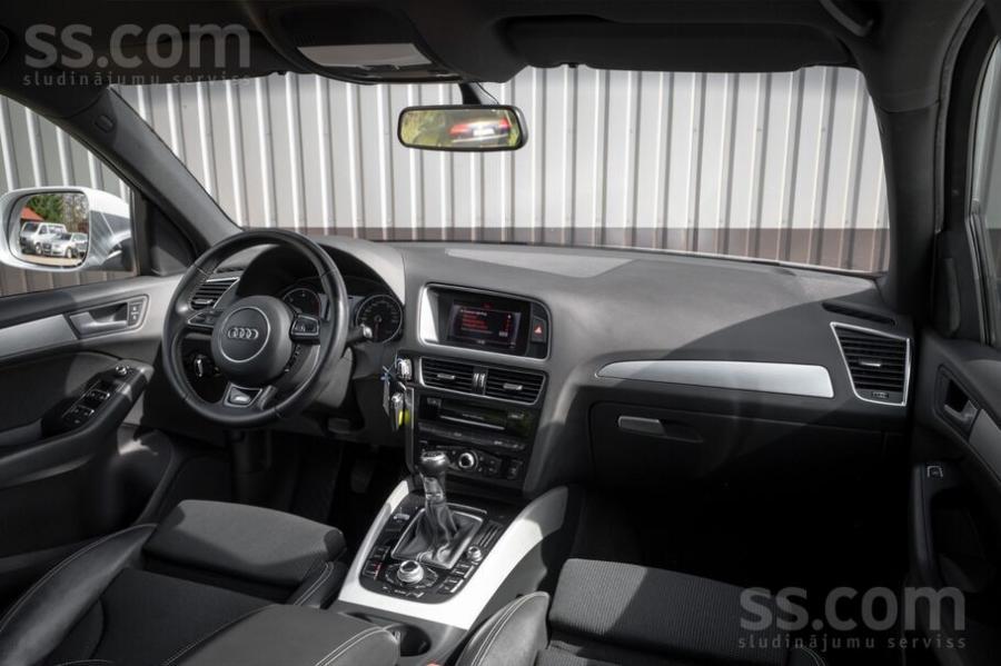 Grey Audi Q5 2013 in Talsi, with an engine capacity of 2.00 L and mileage of 189 thousand km for 13950 €, photo 9 on AUTOMOTO.COM.LV