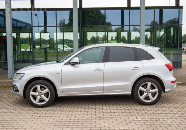 Pelēks Audi Q5 2013 Cēsis, ar dzinēja tilpumu 2.00 L un nobraukumu 180 tūkst. km par 13350 €, foto 4 vietnē AUTOMOTO.COM.LV