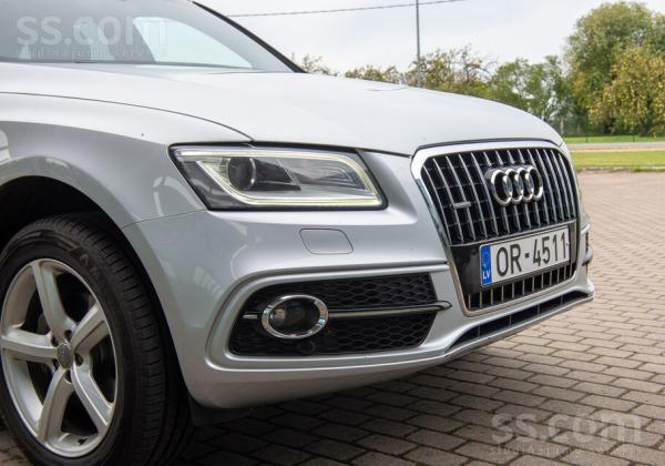 Pelēks Audi Q5 2013 Cēsis, ar dzinēja tilpumu 2.00 L un nobraukumu 180 tūkst. km par 13350 €, foto 9 vietnē AUTOMOTO.COM.LV