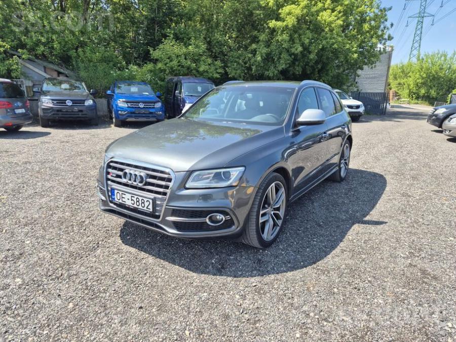 Grey Audi Q5 2014 in Riga, with an engine capacity of 3.00 L and mileage of 185 thousand km for 17390 €, photo 1 on AUTOMOTO.COM.LV