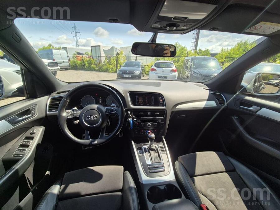 Grey Audi Q5 2014 in Riga, with an engine capacity of 3.00 L and mileage of 185 thousand km for 17390 €, photo 16 on AUTOMOTO.COM.LV