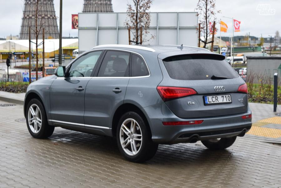 Grey Audi Q5 2014 in Vilnius, with an engine capacity of 2.00 L and mileage of 101 thousand km for 12000 €, photo 6 on AUTOMOTO.COM.LV
