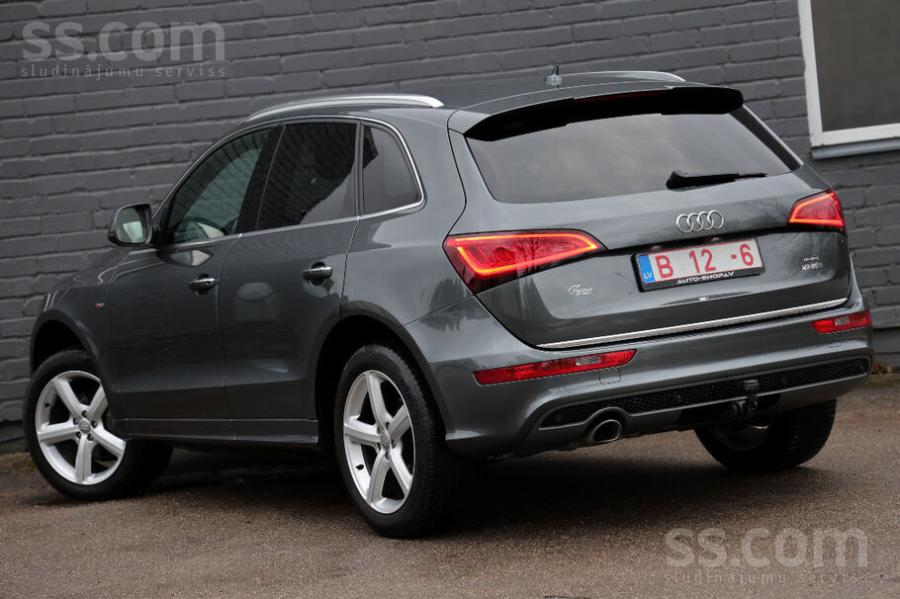 Grey Audi Q5 2014 in Tukums, with an engine capacity of 2.00 L and mileage of 224 thousand km for 14500 €, photo 3 on AUTOMOTO.COM.LV