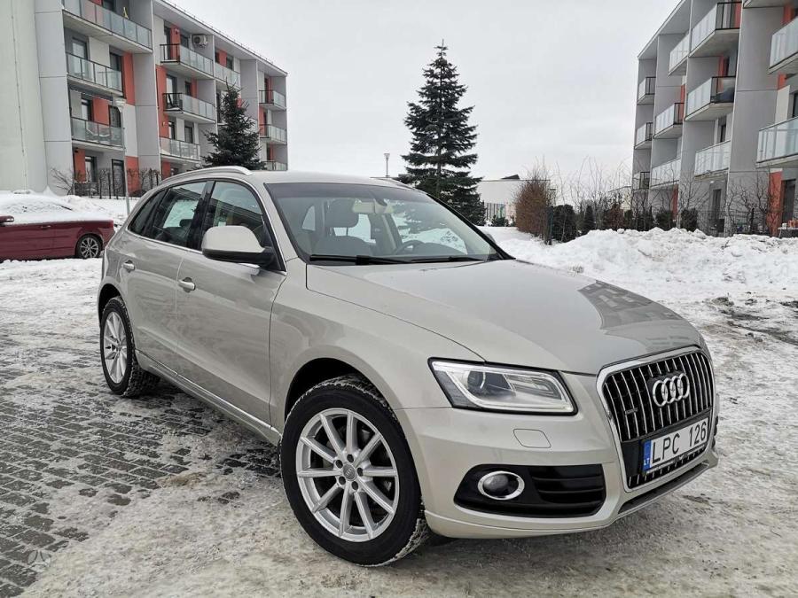 Grey Audi Q5 2014 in Klaipeda, with an engine capacity of 2.00 L and mileage of 200 thousand km for 14500 €, photo 12 on AUTOMOTO.COM.LV