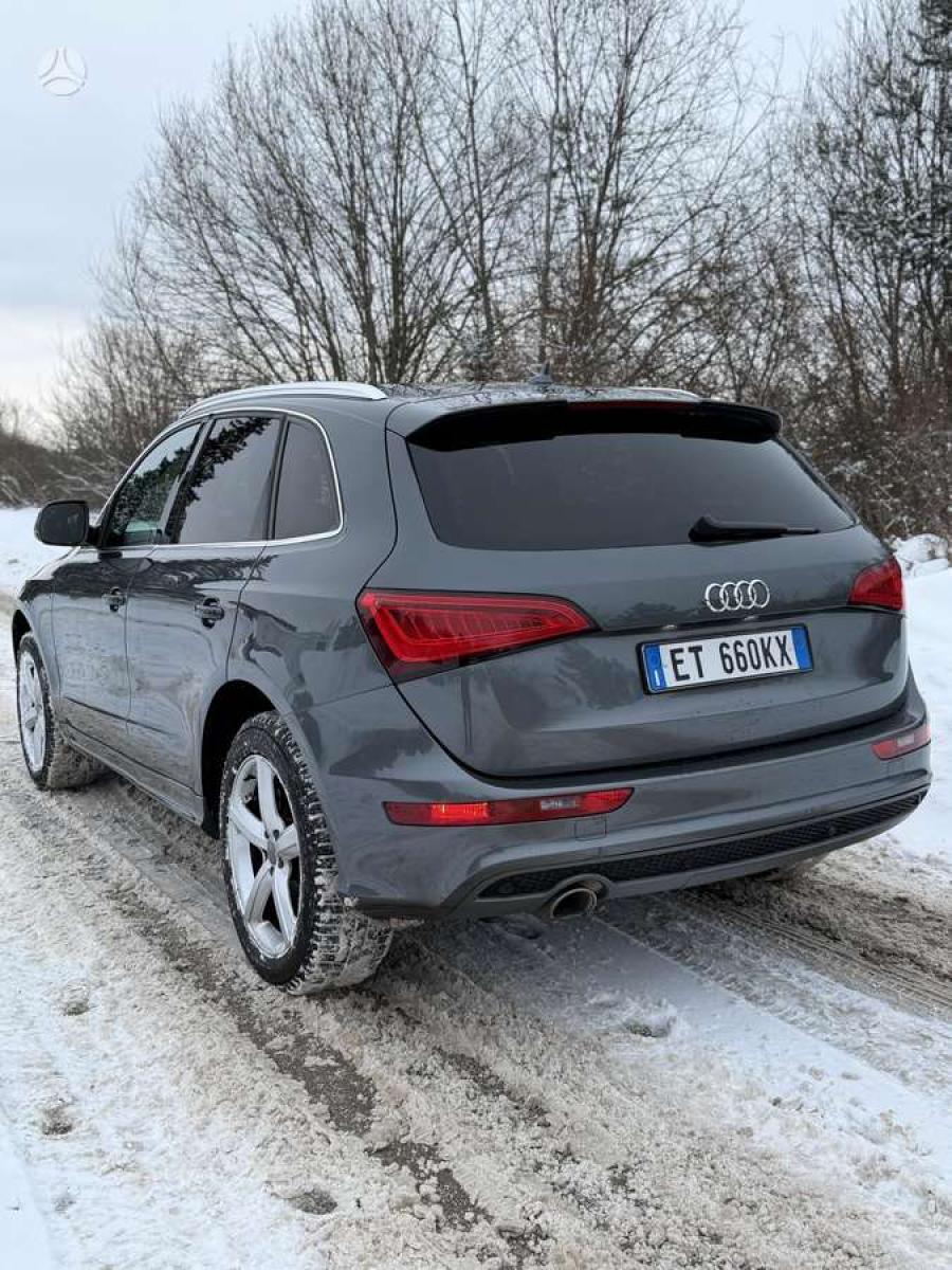 Grey Audi Q5 2014 in Utena, with an engine capacity of 1.97 L and mileage of 212 thousand km for 14650 €, photo 5 on AUTOMOTO.COM.LV