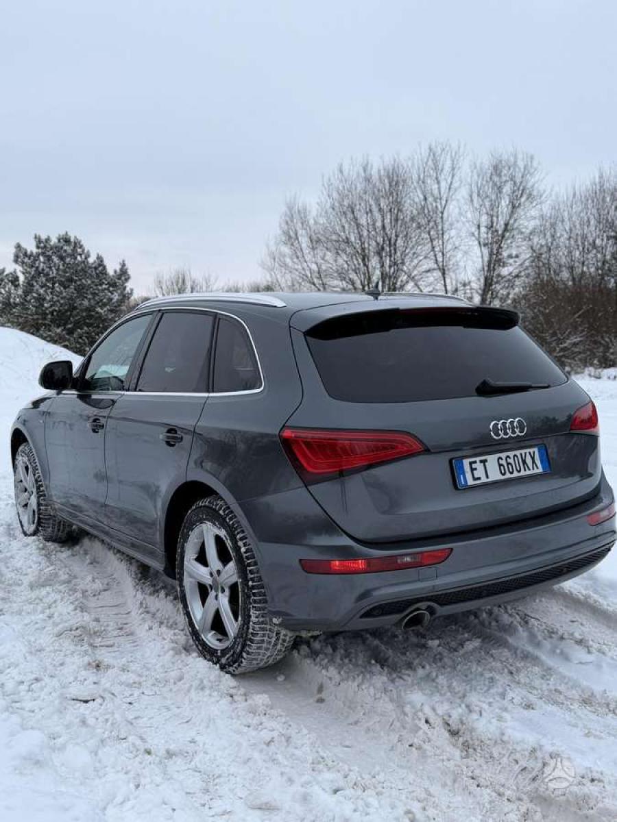 Grey Audi Q5 2014 in Utena, with an engine capacity of 1.97 L and mileage of 212 thousand km for 14650 €, photo 19 on AUTOMOTO.COM.LV