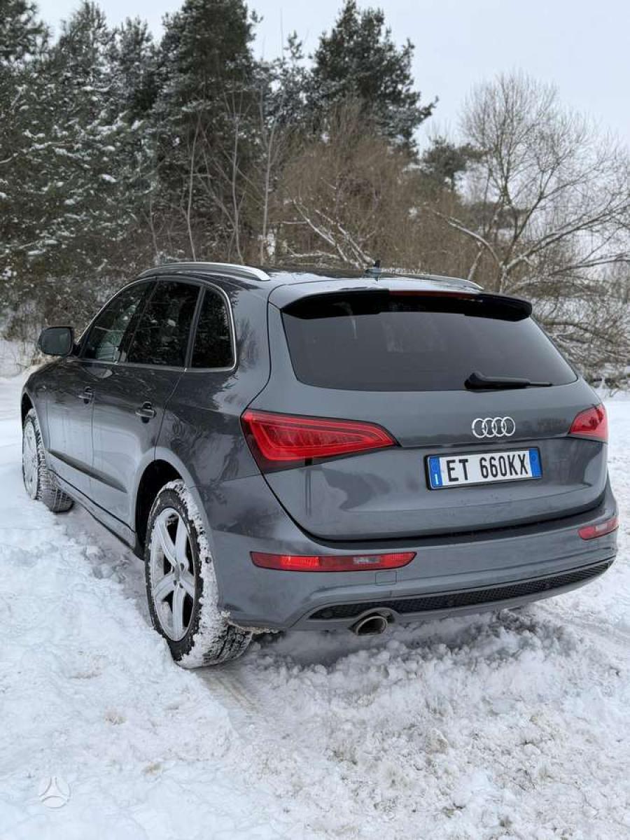 Grey Audi Q5 2014 in Utena, with an engine capacity of 1.97 L and mileage of 212 thousand km for 14650 €, photo 23 on AUTOMOTO.COM.LV