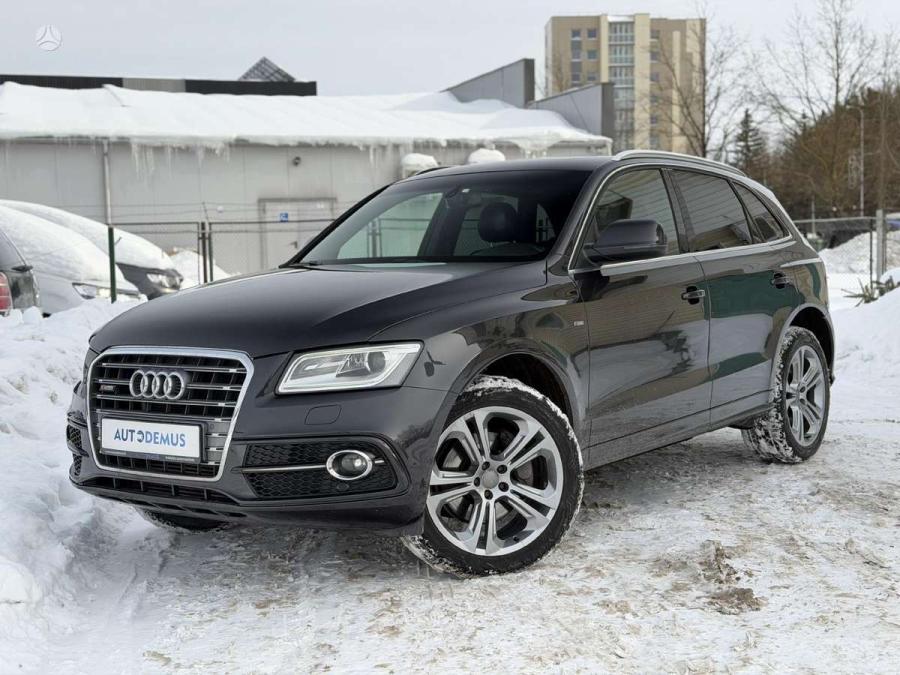 Pelēks Audi Q5 2014 Mažeikiai, ar dzinēja tilpumu 2.97 L un nobraukumu 289 tūkst. km par 14800 €, foto 1 vietnē AUTOMOTO.COM.LV