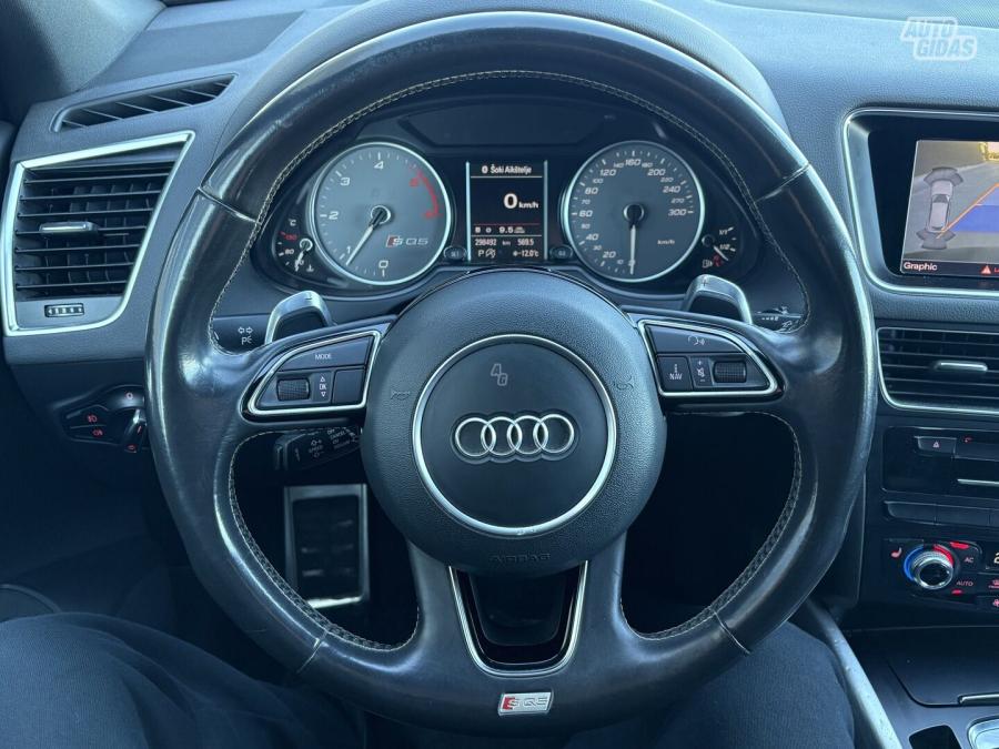 Grey Audi Q5 2014 in Vilnius, with an engine capacity of 3.00 L and mileage of 300 thousand km for 13600 €, photo 22 on AUTOMOTO.COM.LV