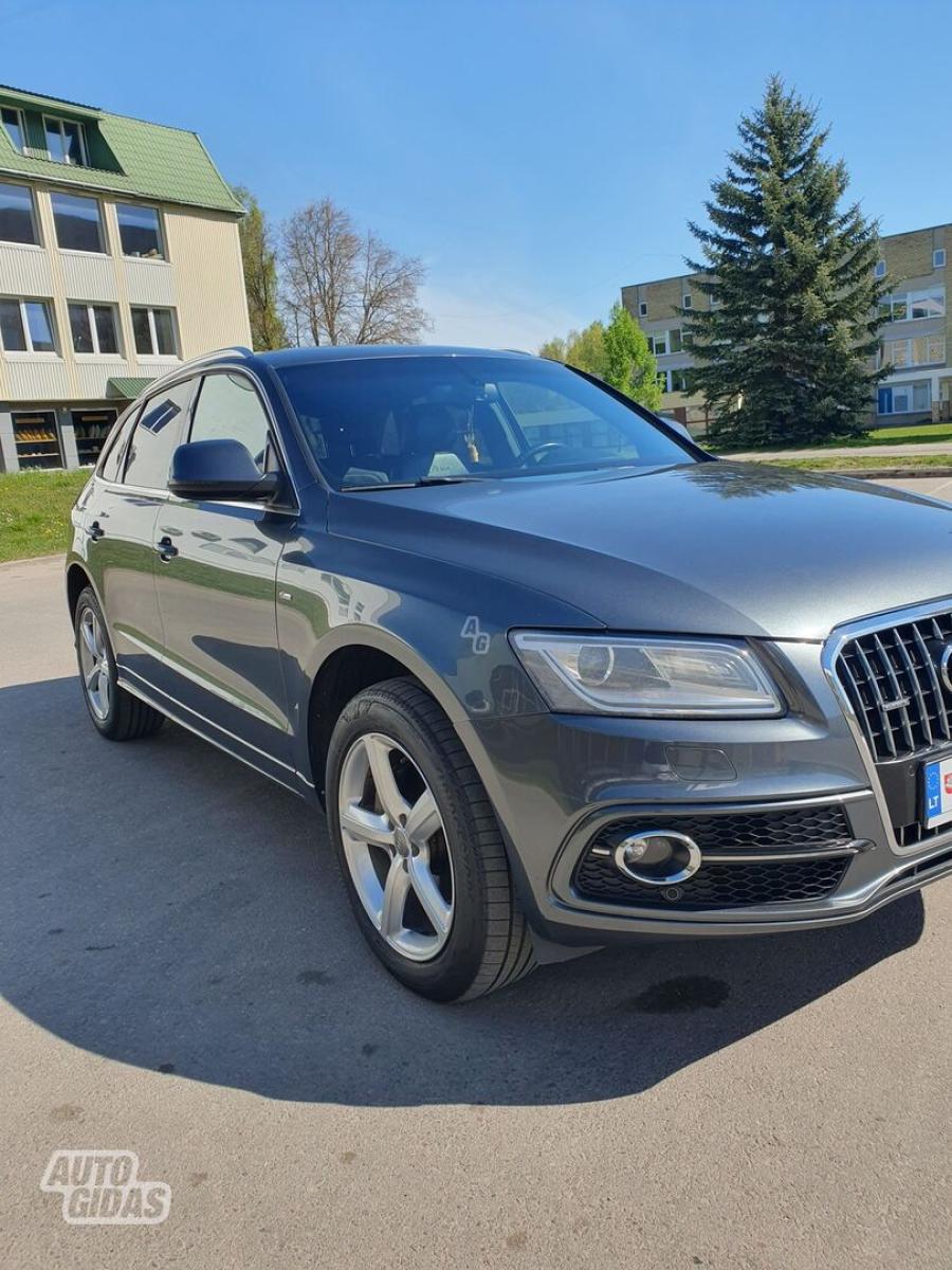 Pelēks Audi Q5 2014 Alīta, ar dzinēja tilpumu 2.00 L un nobraukumu 315 tūkst. km par 12500 €, foto 9 vietnē AUTOMOTO.COM.LV