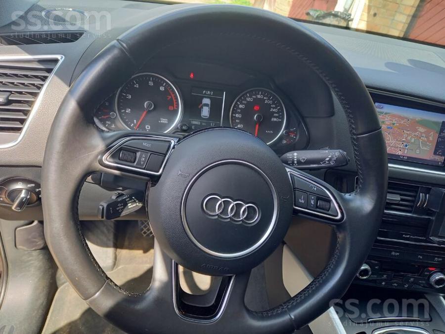 Grey Audi Q5 2014 in Jelgava, with an engine capacity of 2.00 L and mileage of 189 thousand km for 14500 €, photo 8 on AUTOMOTO.COM.LV