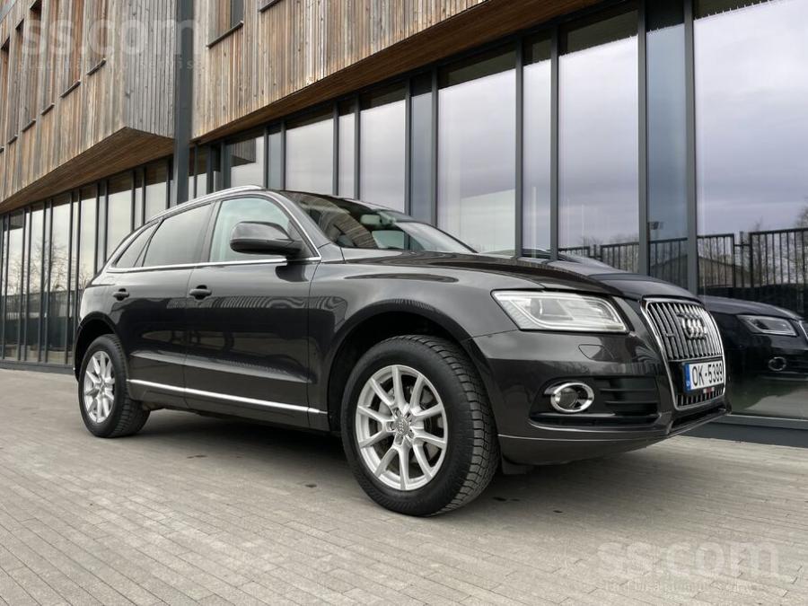 Grey Audi Q5 2014 in Tukums, with an engine capacity of 2.00 L and mileage of 272 thousand km for 12590 €, photo 11 on AUTOMOTO.COM.LV