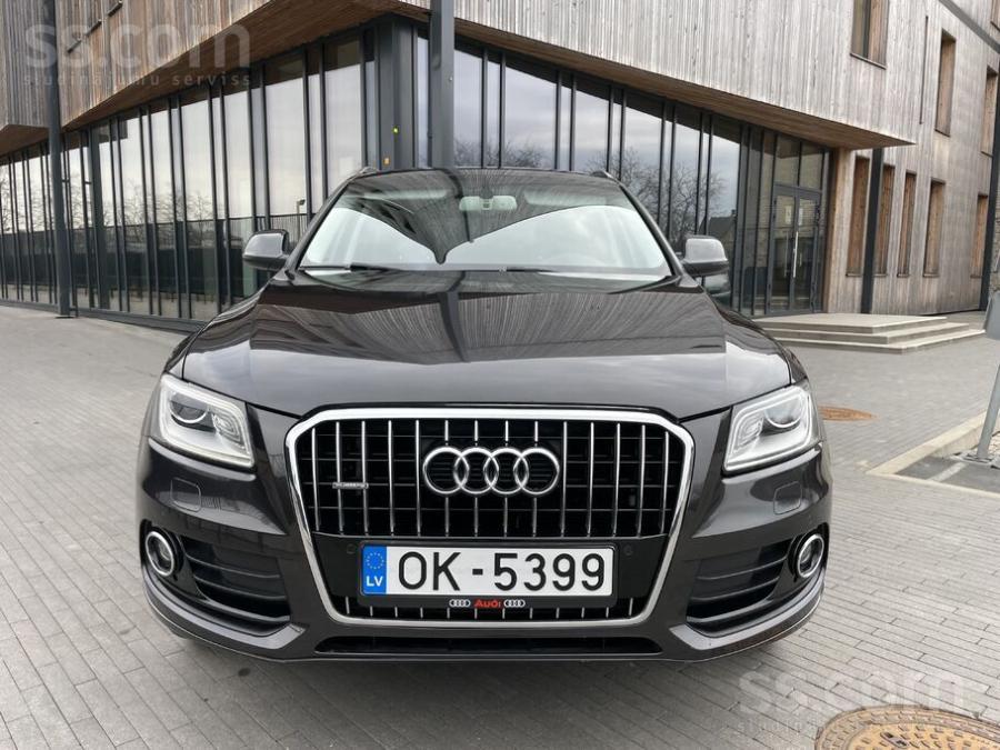 Grey Audi Q5 2014 in Tukums, with an engine capacity of 2.00 L and mileage of 272 thousand km for 12590 €, photo 12 on AUTOMOTO.COM.LV