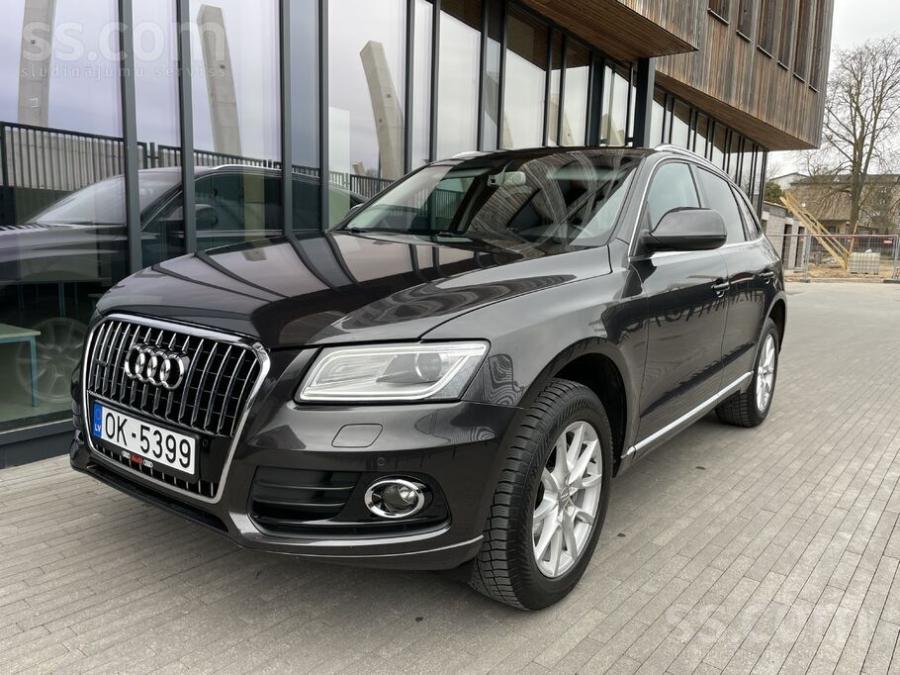 Grey Audi Q5 2014 in Tukums, with an engine capacity of 2.00 L and mileage of 272 thousand km for 12590 €, photo 13 on AUTOMOTO.COM.LV